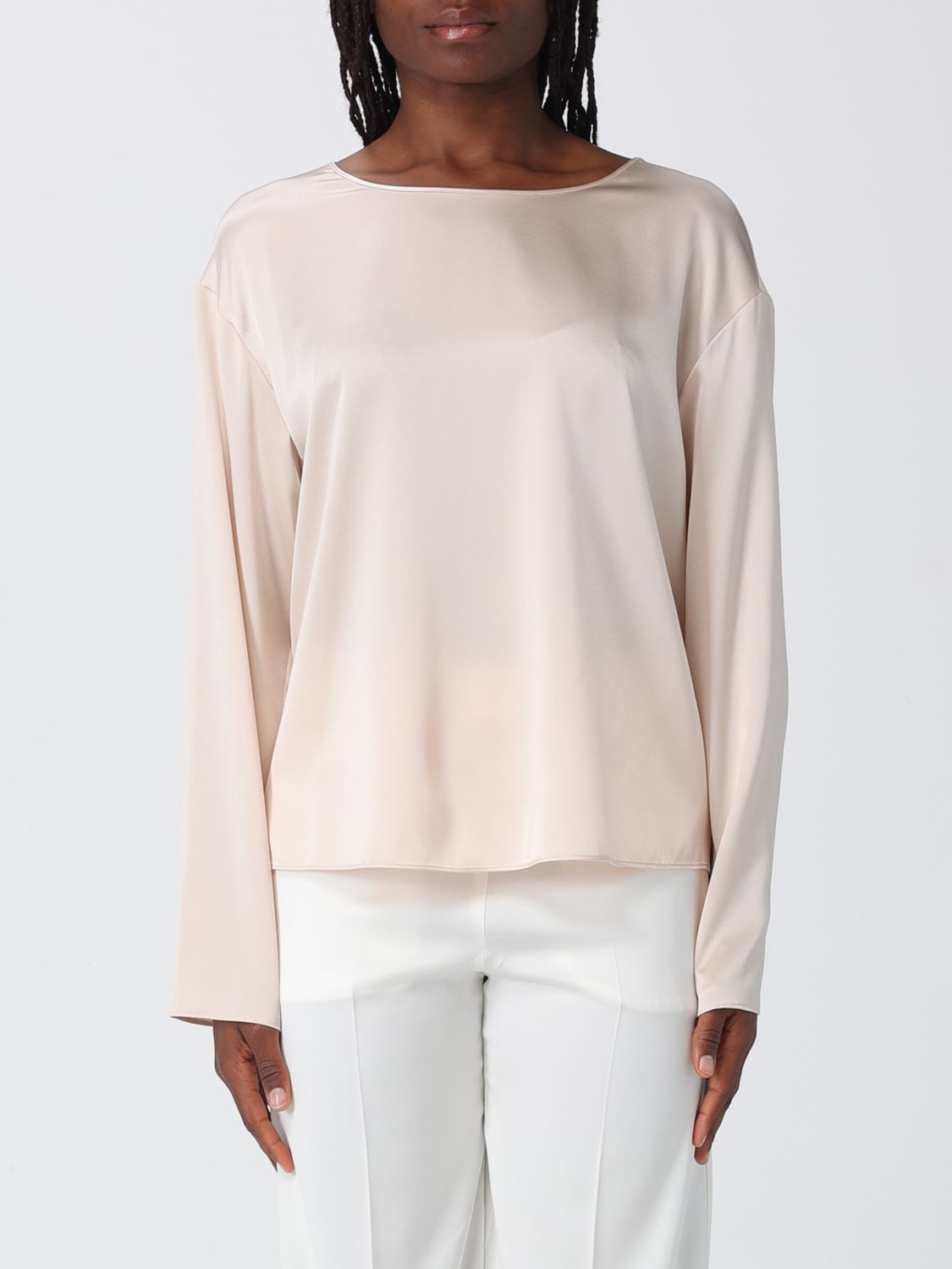 EMPORIO ARMANI Emporio Armani Long Sleeve Silk Top